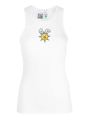 Natasha Zinko Graphic-print Tank Top - White