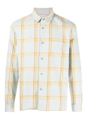 John Elliott Sly Check-print Shirt - Blue