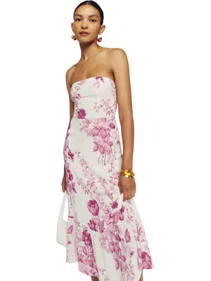 REFORMATION Arta Strapless Maxi Dress Crista