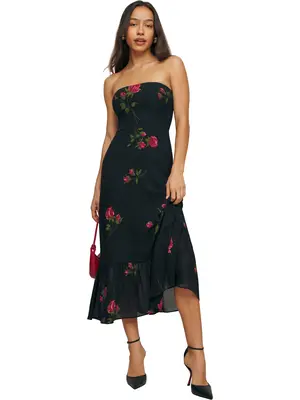REFORMATION Arta Strapless Maxi Dress Le Marais