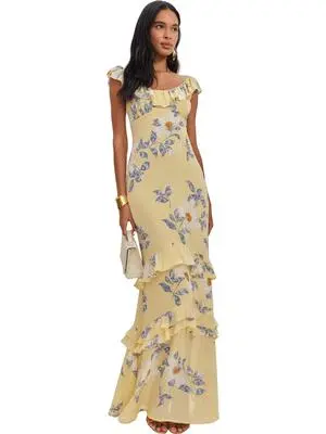 REFORMATION Tripoli Maxi Dress - Yellow