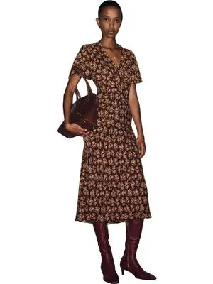 REFORMATION Tyra Dress - Brown