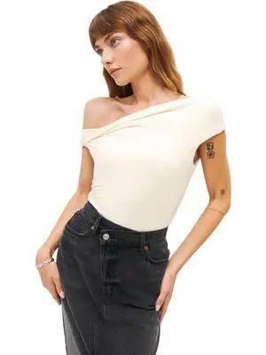 REFORMATION Cello Knit Top - Ivory