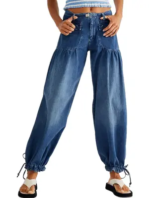 Free People Free People We The Free Lotus Barrel Leg Jeans Juno