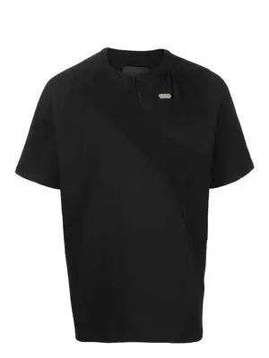 HELIOT EMIL Panelled Short-sleeved T-shirt - Black
