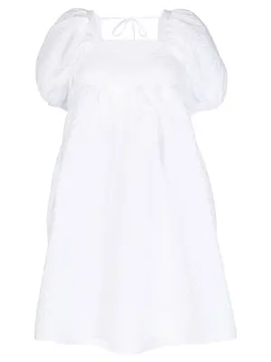 Cecilie Bahnsen Tilde Puff-sleeved Dress - White