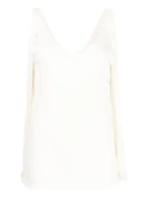 Chloé Strap Detail Tank Top - White