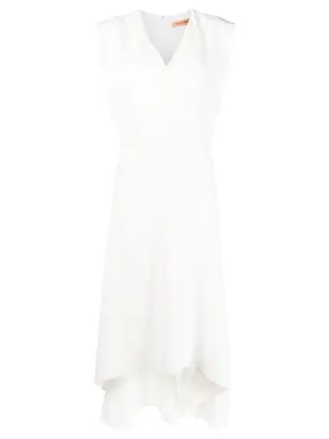 YVES SALOMON Sleeveless Midi Dress - White