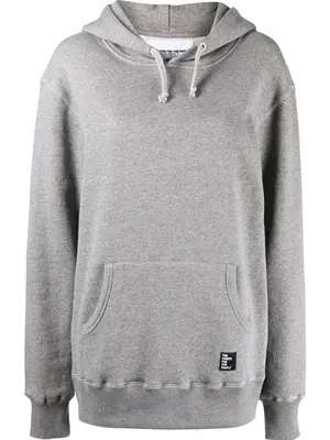 THE POWER FOR THE PEOPLE Rear Logo-print Hoodie - Grey