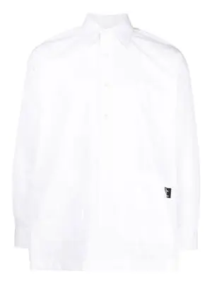 THE POWER FOR THE PEOPLE Logo-patch Detail Shirt - White