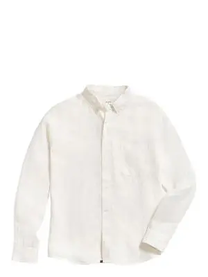 Billy Reid Tuscumbia Standard Fit Linen Button-down Shirt - White