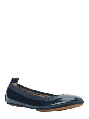 Yosi Samra Samara Foldable Ballet Flat - Navy Patent