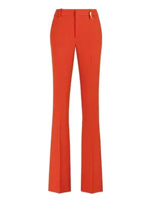 ROBERTO CAVALLI Flared Trousers With Tiger Tooth Detail