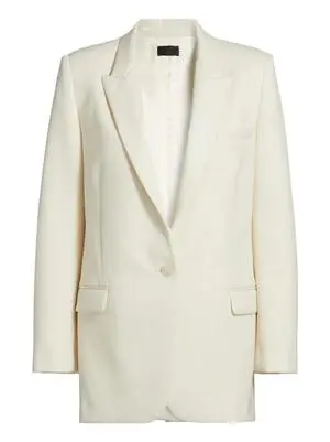 NILI LOTAN Diane Single-button Blazer Stone