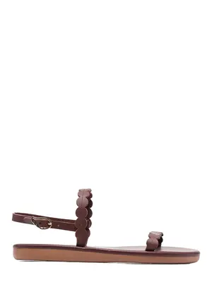 ANCIENT GREEK SANDALS Ancient Greek Sandals Aroula Leather Sandals Brown