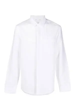 Calvin Klein Long-sleeve Pocket Shirt - White
