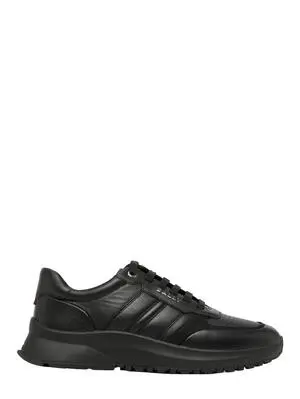Bally Logo-patch Lace-up Sneakers - Black