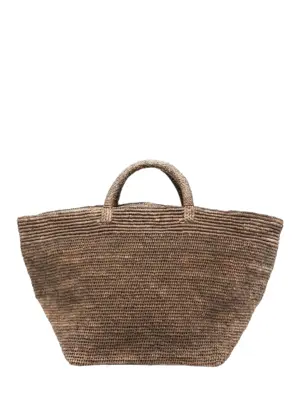 IBELIV Raffia Tote Bag - Brown