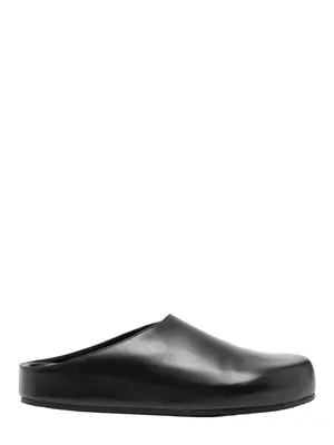 STUDIO NICHOLSON Studio Nicholson Round-Toe Leather Slippers