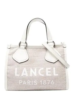 LANCEL Logo-print Tote Bag - Neutrals