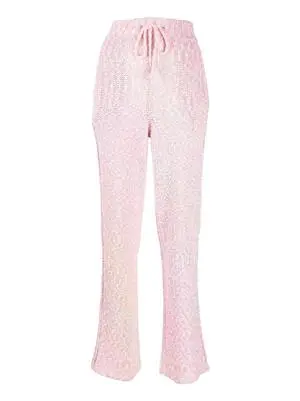 FERRAGAMO Drawstring-fastening Waist Trousers - Pink