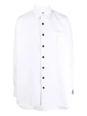 Raf Simons Long-sleeve Denim Shirt - White