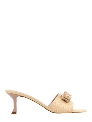 FERRAGAMO Vara Bow Slide Beige
