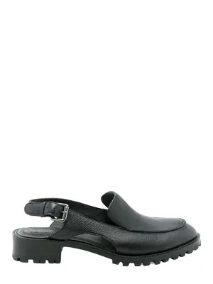 STUDIO CHOFAKIAN Buckle-fastening Leather Loafers - Black