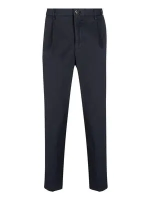 Incotex Cropped-leg Chino Trousers - Blue
