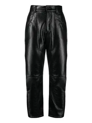 Opening Ceremony Barrel-leg Cropped Trousers - Black
