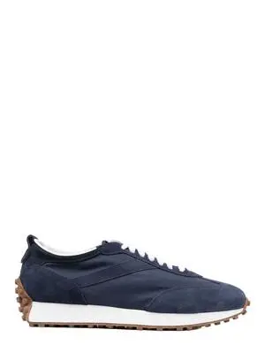 DOUCAL'S Logo Patch Detail Sneakers - Blue