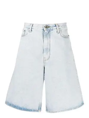 Off-White Arrow Denim Skate Shorts - Blue