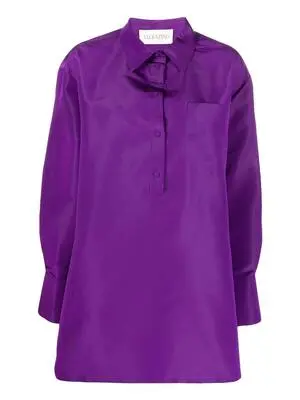 Valentino Garavani Long-sleeve Button-up Shirt - Purple