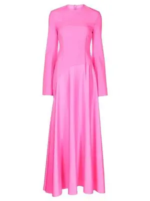 Solace London Draped Maxi Dress - Pink