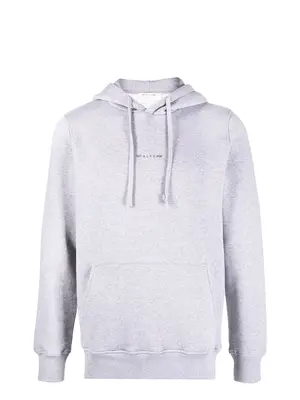 1017 Alyx 9sm Logo-print Cotton Hoodie - Grey