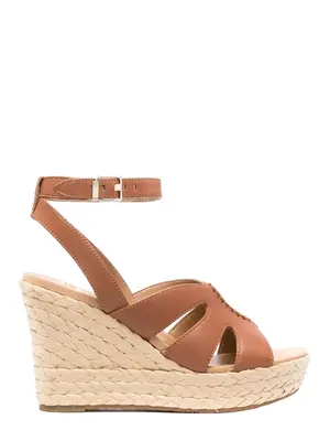 UGG Braided-wedge Heeled Espadrilles - Brown