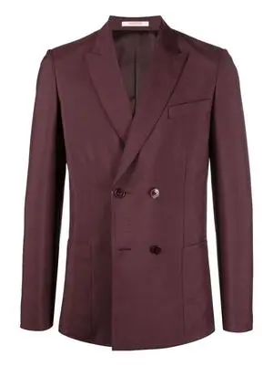 Valentino Garavani Tailored Double-breasted Blazer - Purple