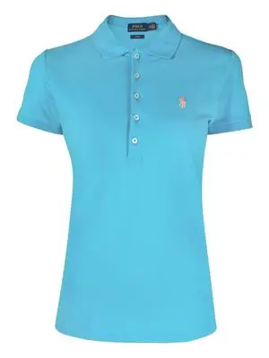 Polo Ralph Lauren Pony Logo-embroidered Polo Shirt - Blue