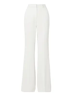 Elie Saab Crepe Wide-leg Pants - White