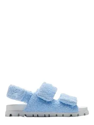 Miu Miu Lifestyle Terry Sandals - Blue