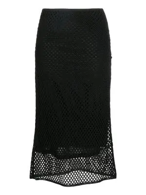 Goen.j A-line Mid-length Skirt - Black