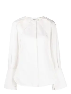 Goen.j Layered Cotton Blouse - White