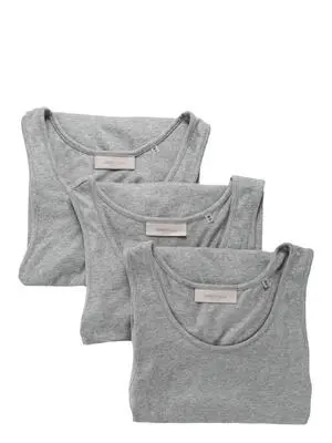 Fear Of God 3 Pack Longline Tank Tops - Grey