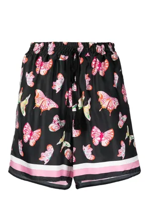 ERMANNO FIRENZE ERMANNO FIRENZE Butterfly-Print Shorts