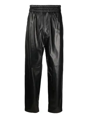 Isabel Marant High-waist Leather Trousers - Black