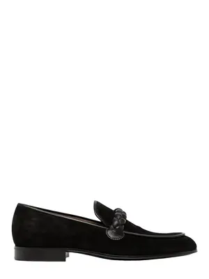 GIANVITO ROSSI Gianvito Rossi Atticus Braided Loafers