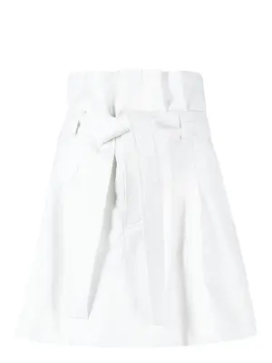 Goen.j Pleated Mini Skirt - White