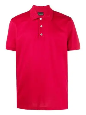 BILLIONAIRE Logo-embroidered Polo Shirt - Red