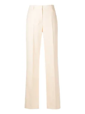 Burberry Lottie Straight-leg Trousers - Neutrals