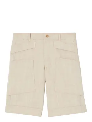 Burberry Cuff-detail Bermuda Shorts - Neutrals
